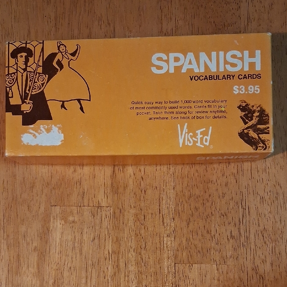 Vis-Ed | Other | Vised Spanish Vocabulary Cards | Poshmark